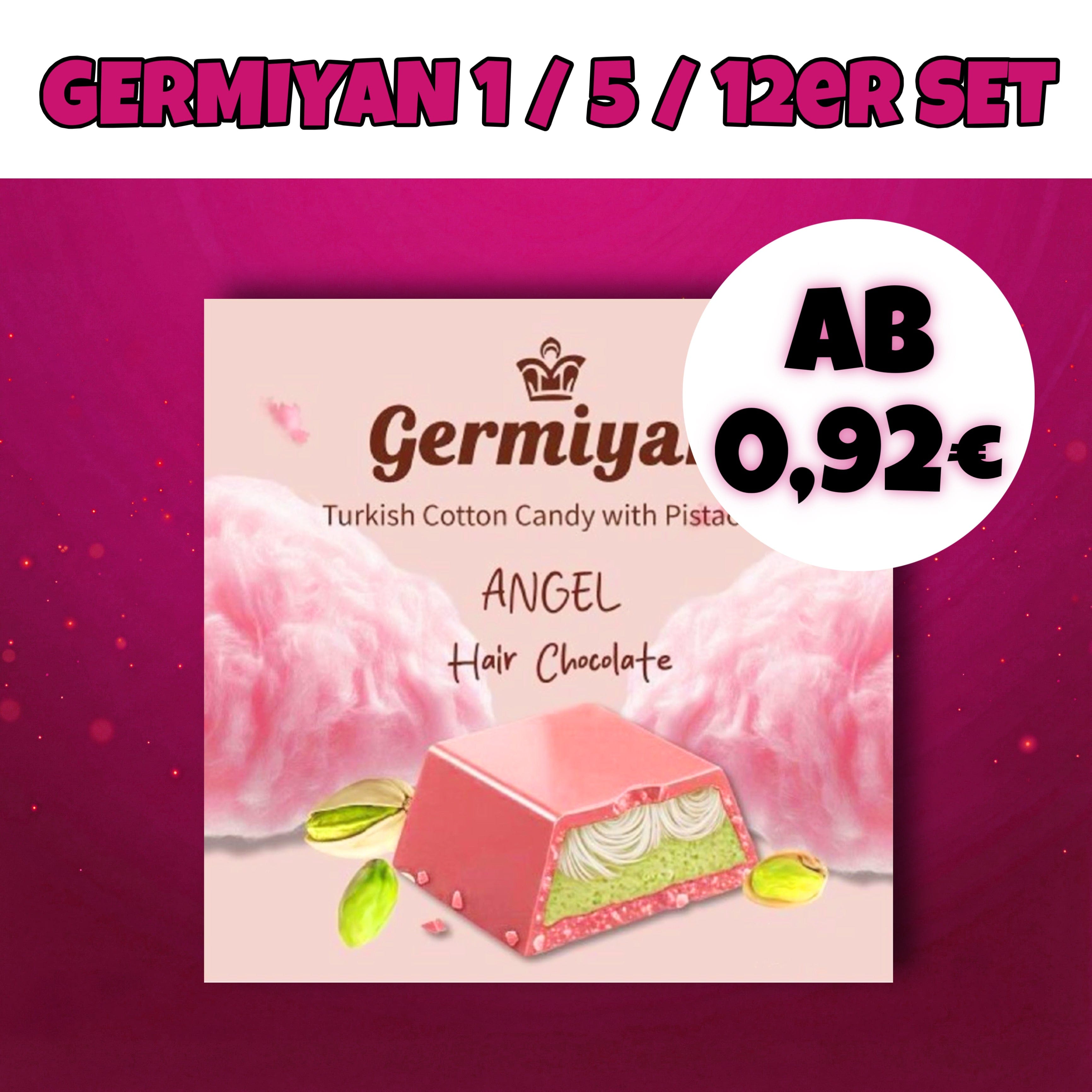 Germiyan - Angel Hair Schokolade 90g (Mindesthaltbarkeitsdatum März 20 ...