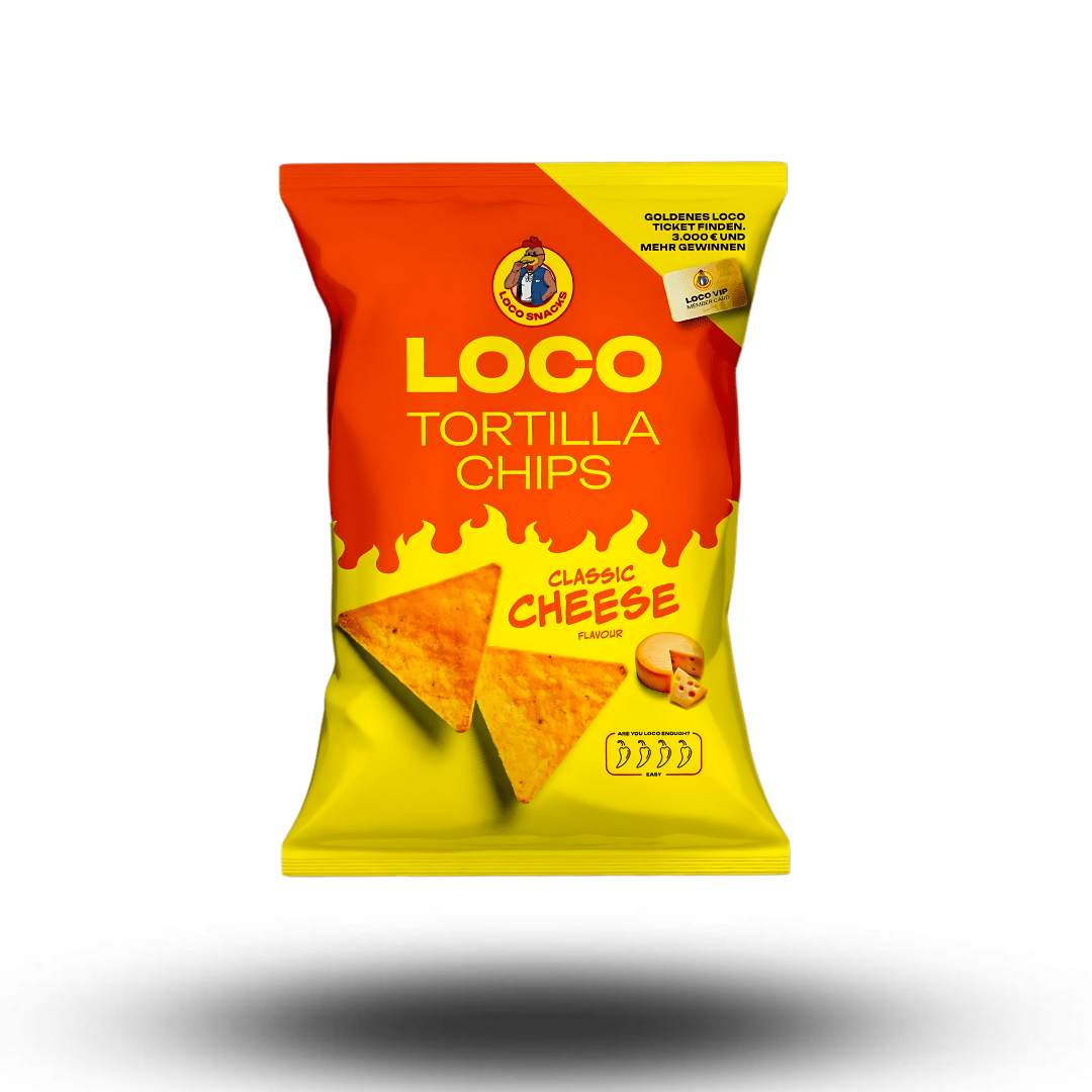 LOCO by Luciano Tortilla Chips - Classic Cheese 100g – CandyPeak